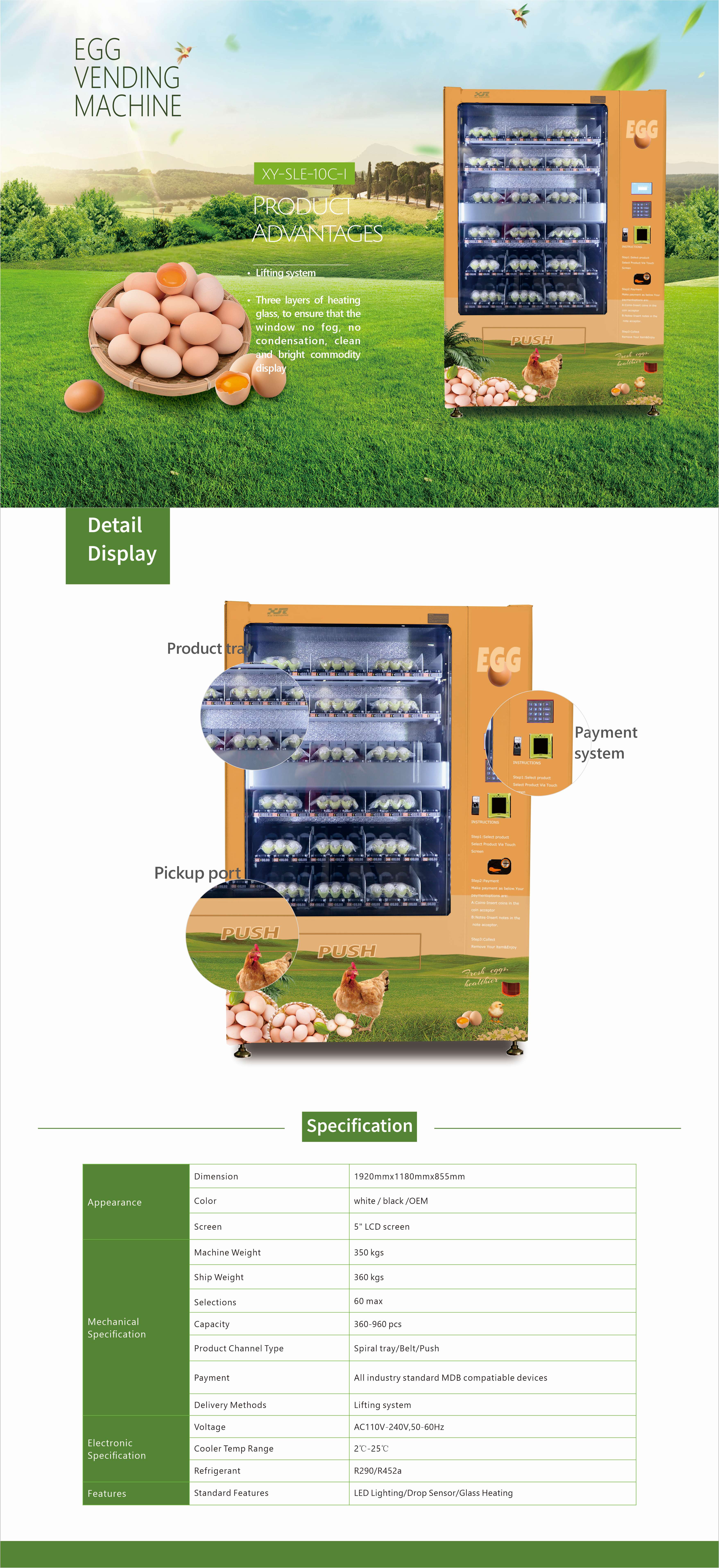 Egg Vending Machine - Healthy Food Vending Machine - Custom Vending ...